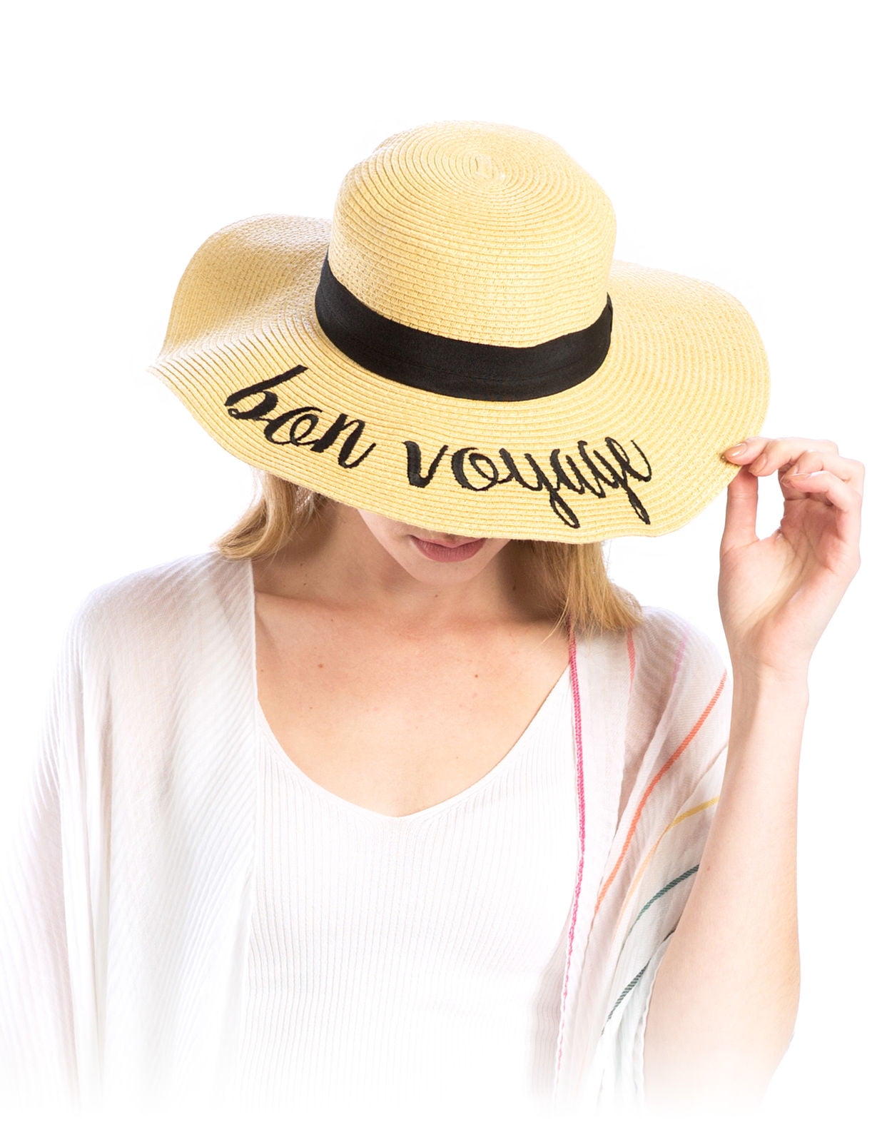 iLLASPARKZ Women's Bon Voyage Beige Floppy Hat for Female - Walmart.com