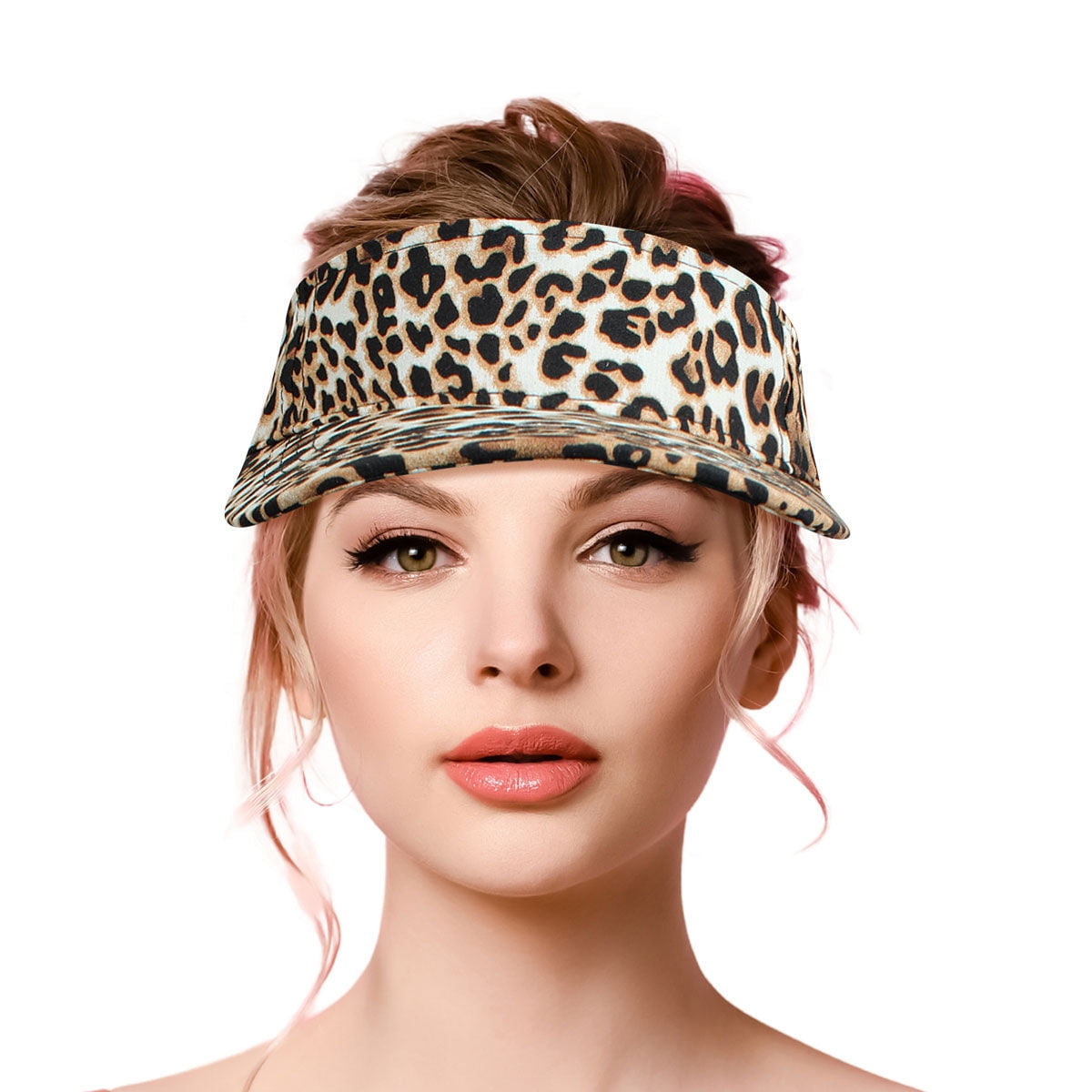 iLLASPARKZ Women's Leopard Visor Hat for Female - Walmart.com