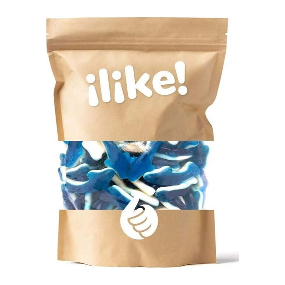 iLike! Blue Baby Sharks Gummy Candy, Made with Real Fruit Juice, 2 Pound Bag - Walmart.com