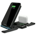 Ilive 3-in-1 Wireless Charging Stand, IACQ491B, Black - Walmart.com