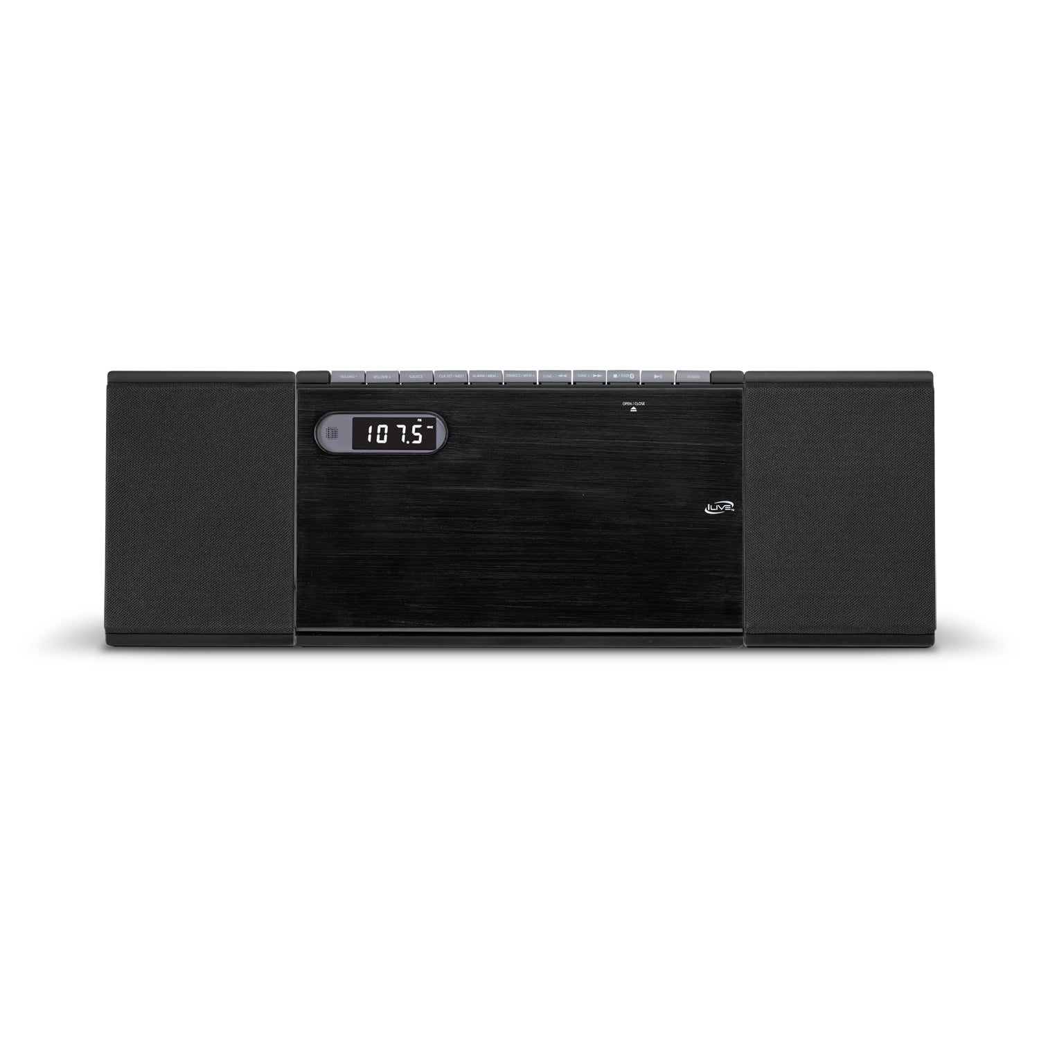 iLive Bluetooth 2 Channel Stereo Home Music System with CD, AM/FM Radio ...