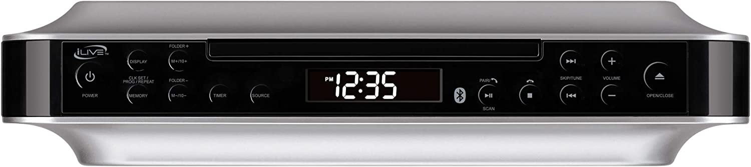 iLive Bluetooth Under Cabinet Radio FM CD and MP3 player, USB, AUX in ...