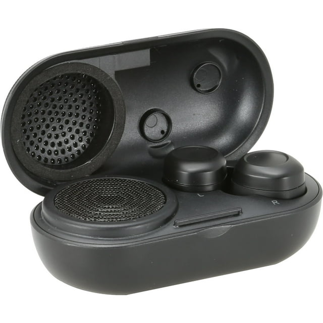 iLive Bluetooth True Wireless Earbuds with Charging Case, Black ...