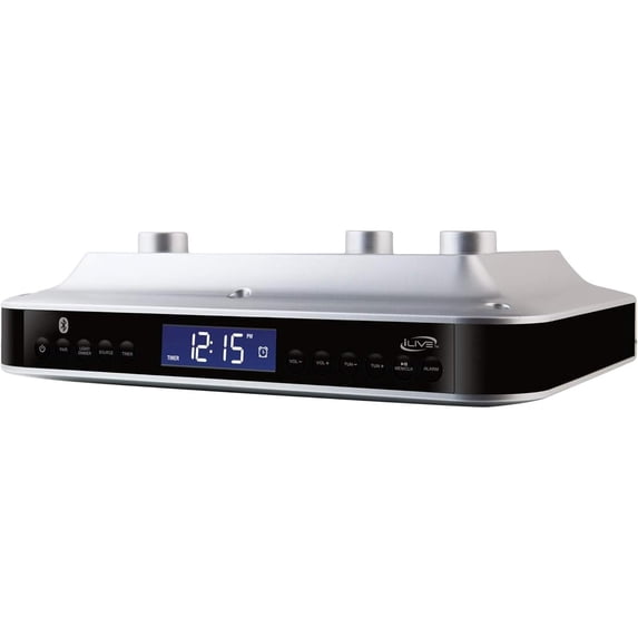 iLive Under The Counter Wireless Stereo Bluetooth Speaker, Digital ...
