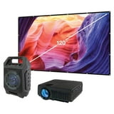 iLive Portable Mini HD Projector Bundle with Bluetooth Screen, Outdoor ...