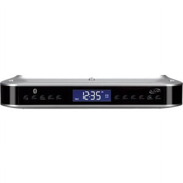 iLive Bluetooth Under Cabinet Stereo System with FM Radio, Silver ...