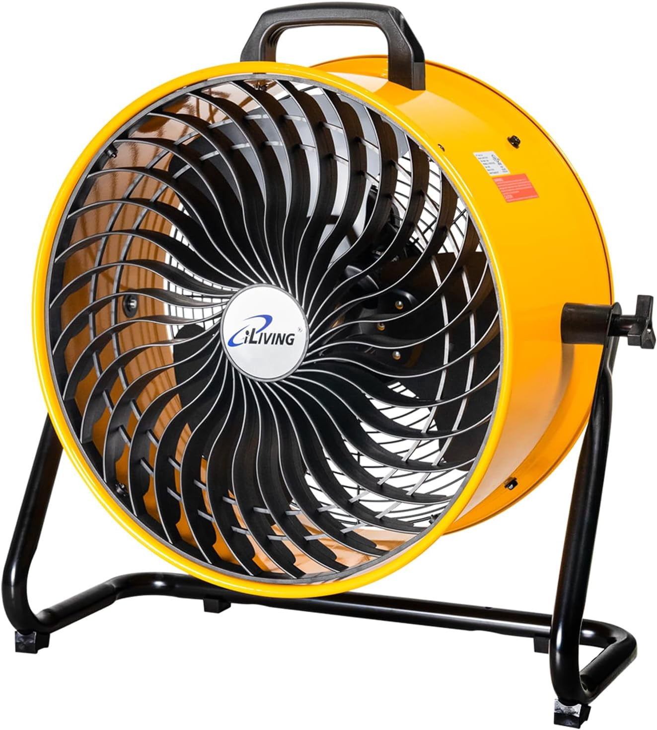iLiving Rechargeable Battery Operated Camping Floor Fan, High Velocity ...