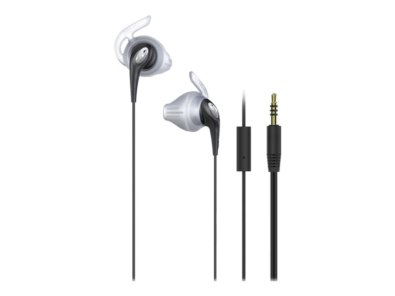 iLuv FitActive Run - Earphones with mic - in-ear - wired - 3.5 mm jack ...