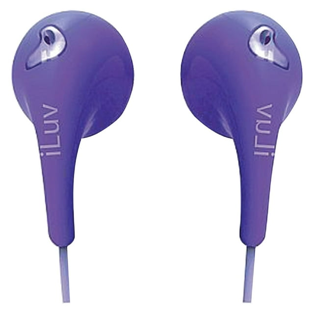 iLuv IEP205PUR Bubble Gum II Earbuds (Purple) - Walmart.com