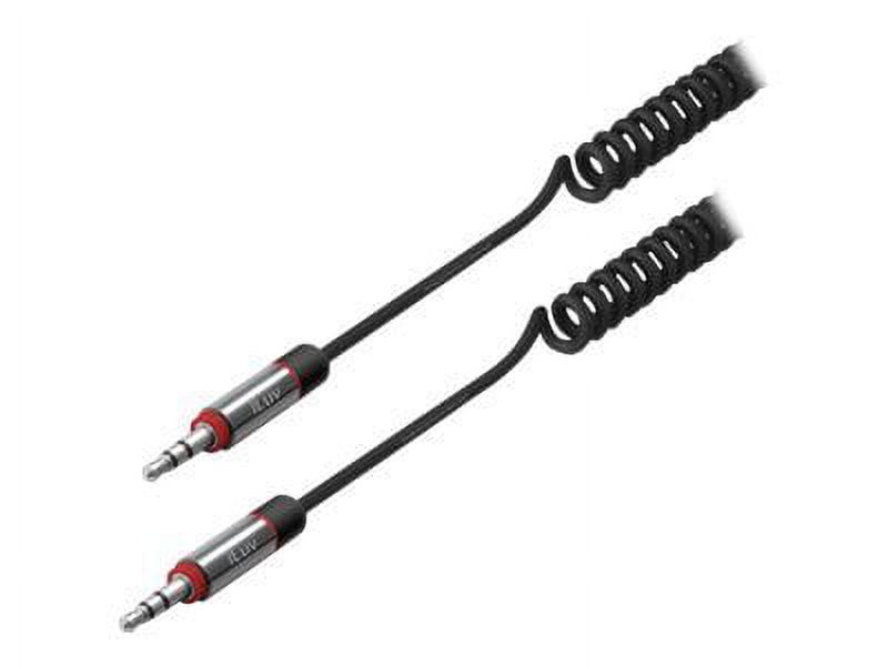 iLuv iCB117BLK 6' Stereo Audio Cable Black ILVICB117B - Walmart.com