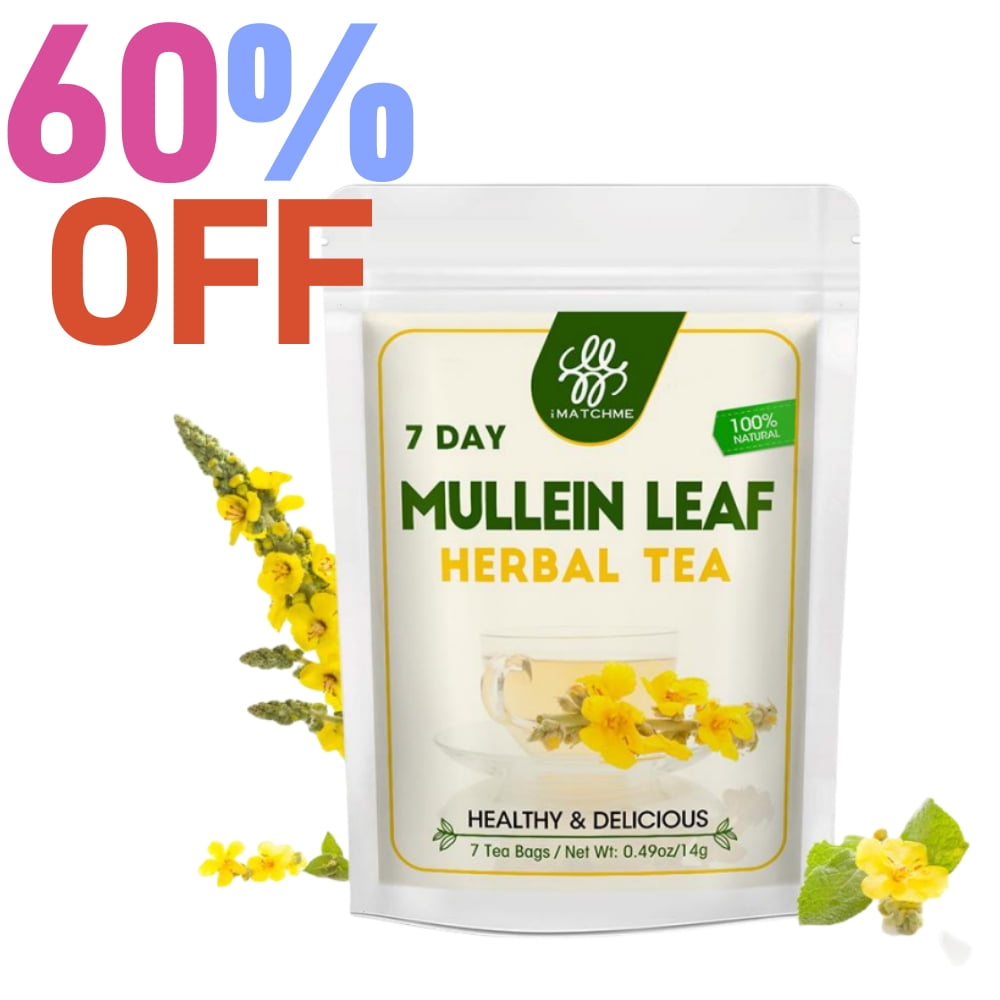 iMATCHME Mullein Leaf Tea, Lung Cleanse, Respiratory Support, 28 Tea Bags - Walmart.com