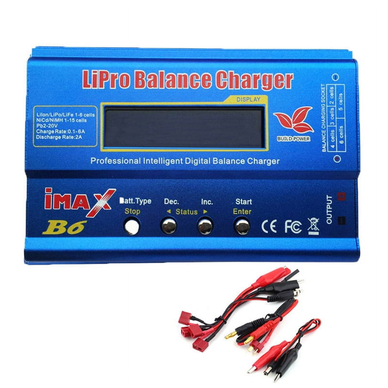 iMAX B6 LCD Digital RC Lipo NiMh Battery Balance Charger ...