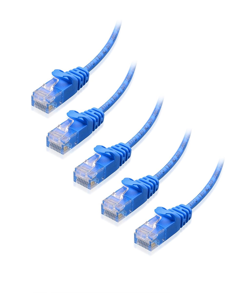 iMBAPrice Cat6 Ethernet Network Patch Cable, 1 Ft, RJ45, Molded Snagless, Blue - Walmart.com