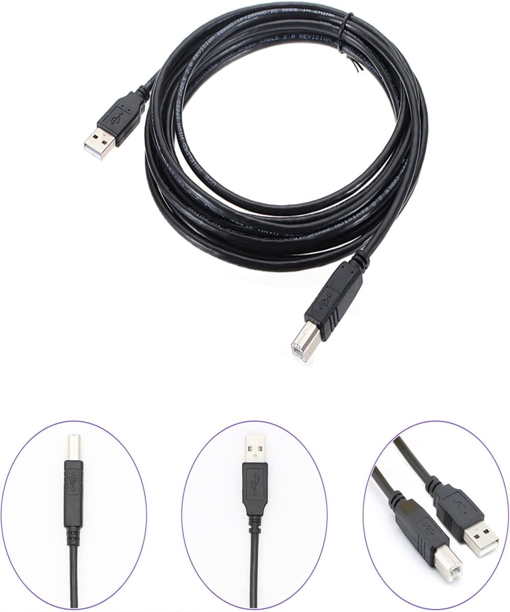 iMBAPrice 15 feet Long USB 2.0 Printer and Scanner Cable for Canon ...