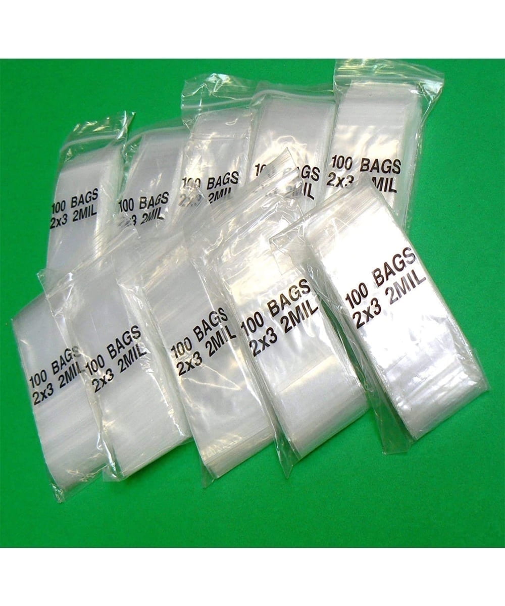 iMBAPrice 1000 - Small 2'' x 3'' Clear Reclosable, Resealable, Reusable ...