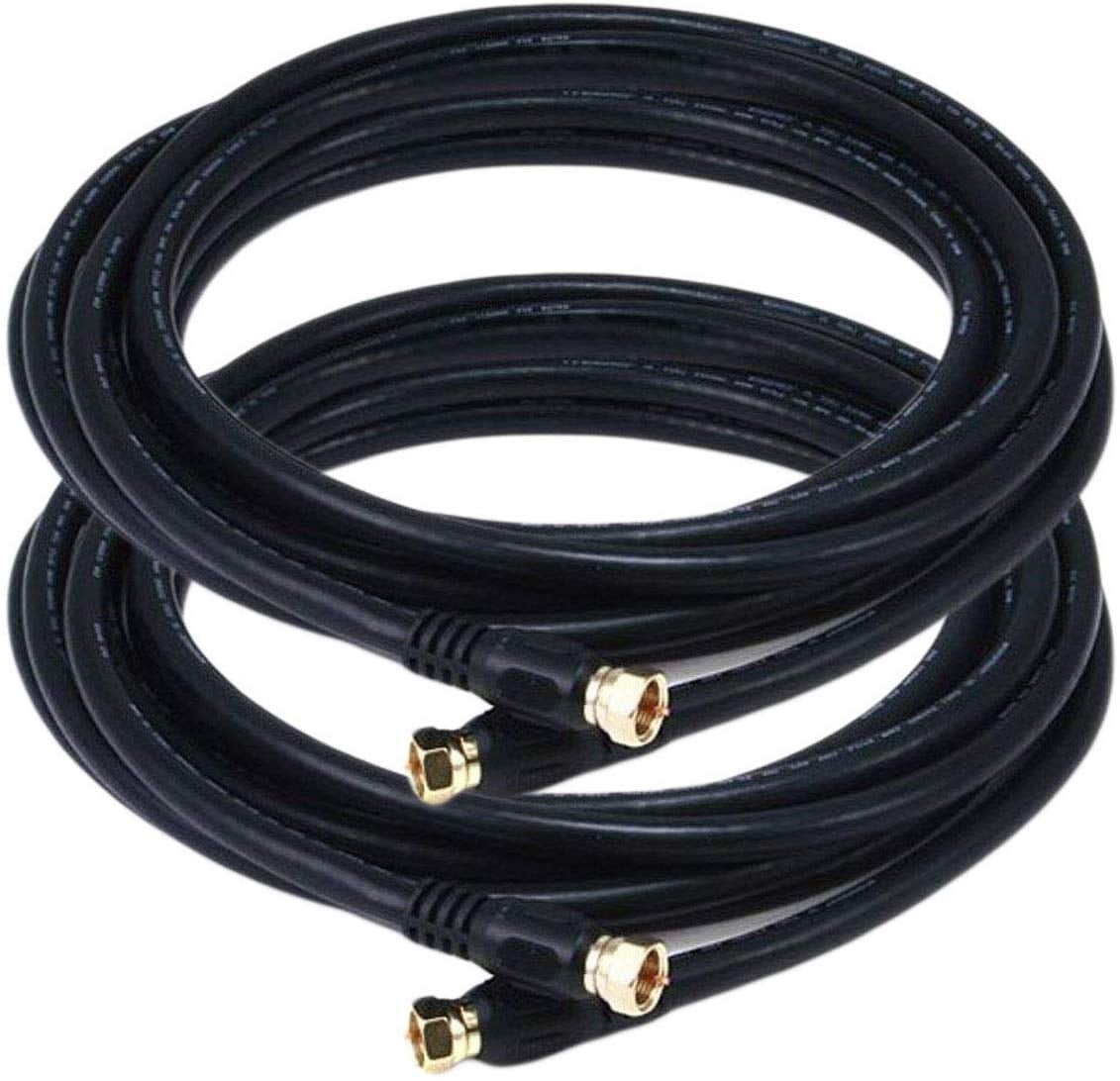 iMBAPrice RG6 New Coaxial Patch Cable 12 feet with F-Type Screw-on ...