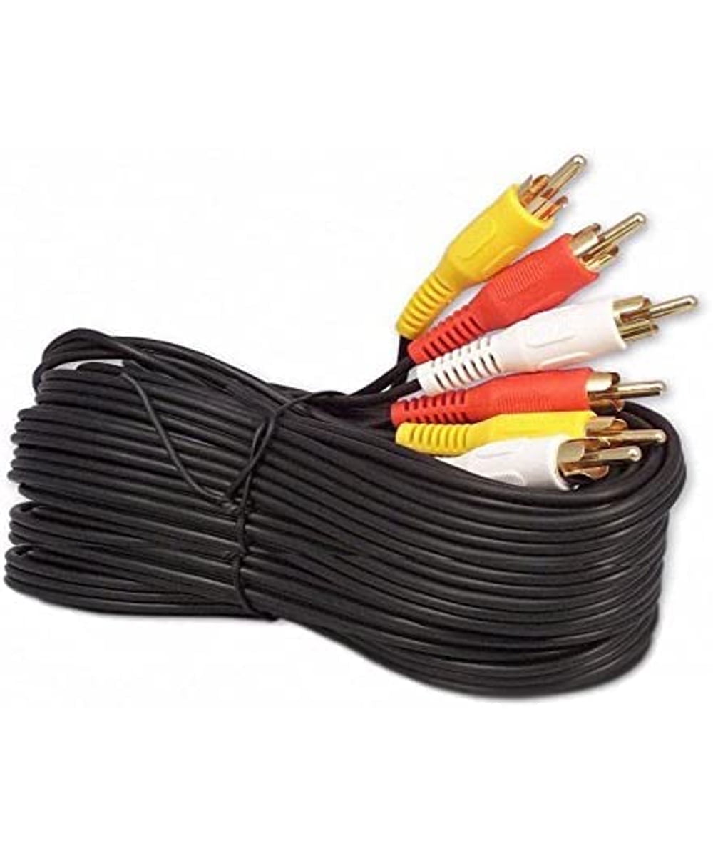 iMBAPrice, RCA Cable, 25 feet, RG59 Video Stereo Audio Compatible ...