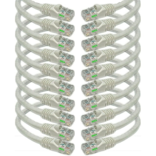 iMBAPrice 25 ft Cat5e RJ45 Patch Ethernet Network Cable for PC, Mac ...