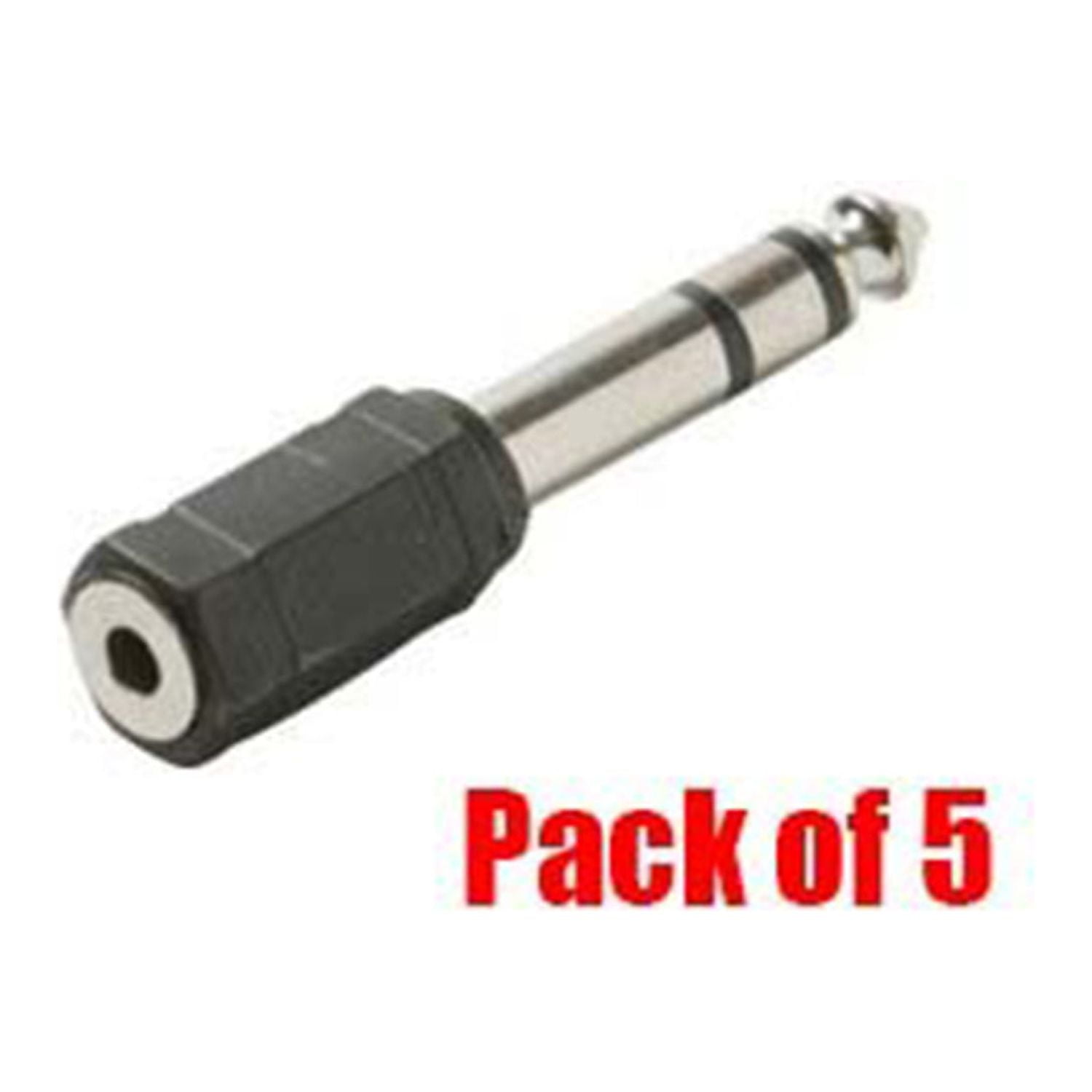 iMBAPrice 3.5mm Stereo Jack to 0.25-inch Stereo Plug Adapter Connector ...