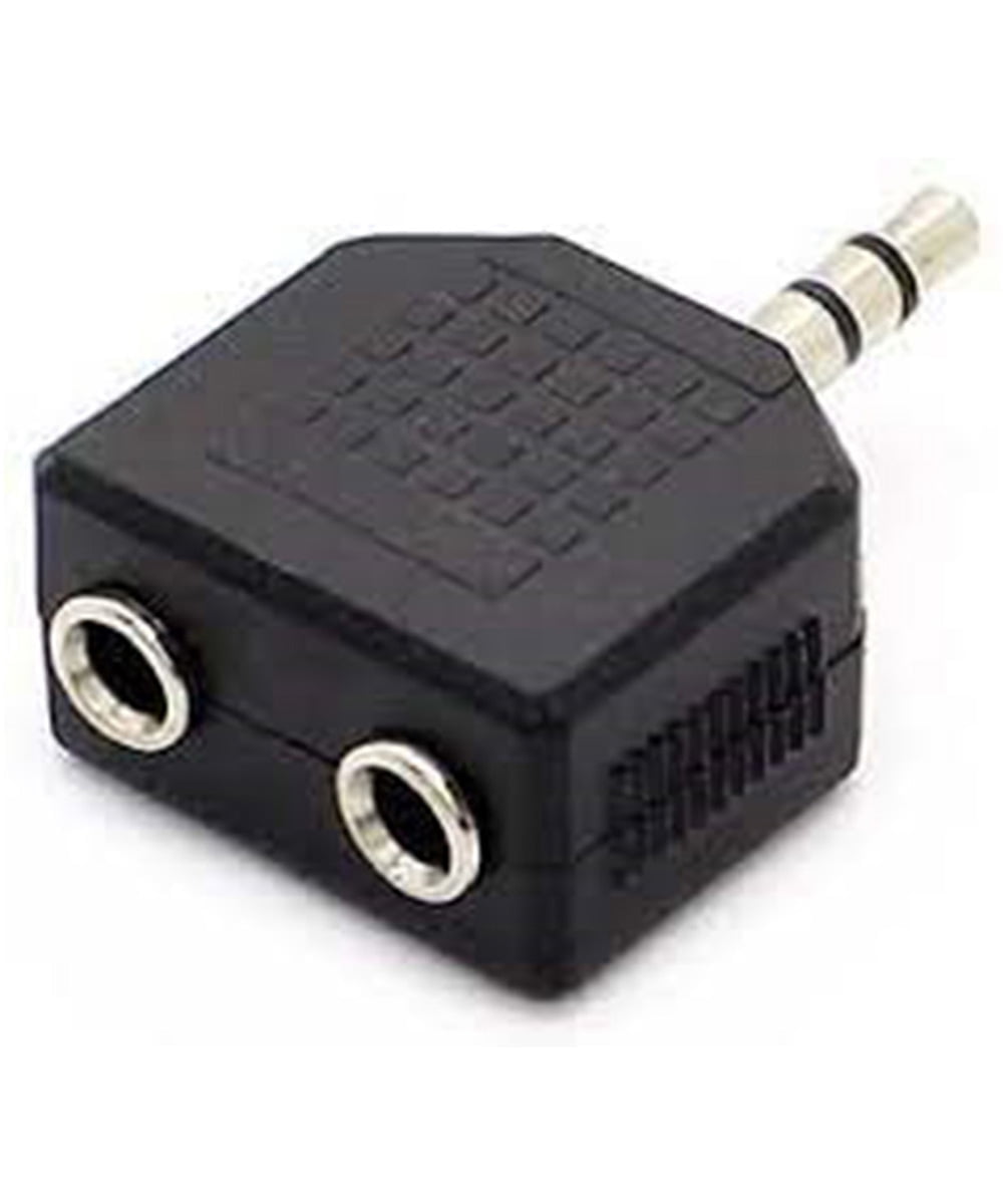 iMBAPrice 3.5mm Stereo to Dual Splitter Adapter 6 inches, Nickel Plated ...