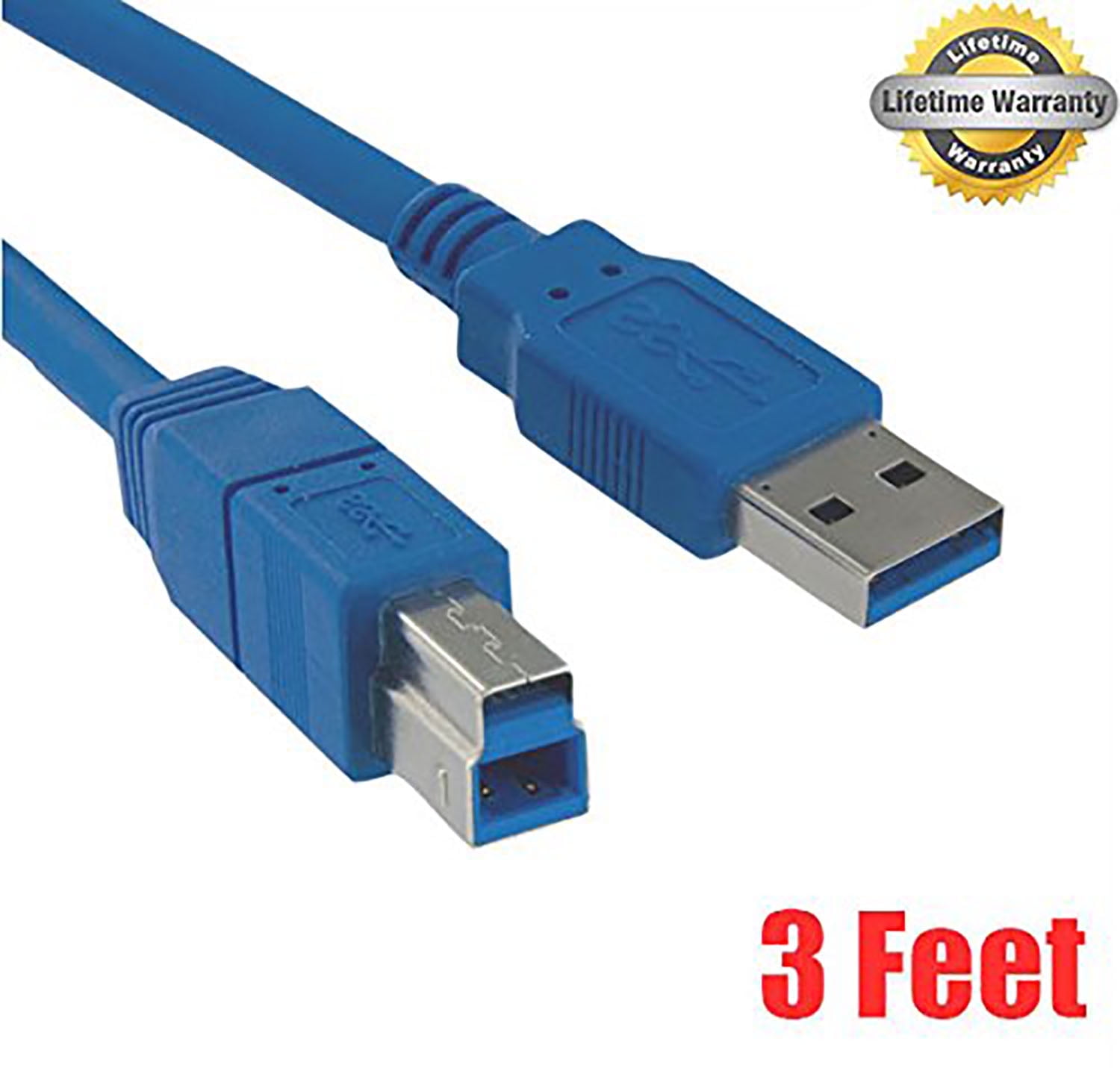 iMBAPrice 3ft USB 3.0 SuperSpeed Type Male to Male Printer, Scanner ...