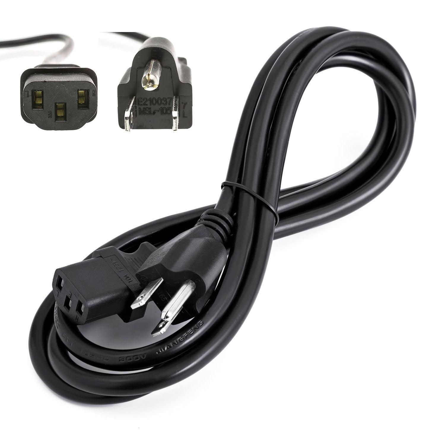 iMBAPrice AC New Power Cord Cable 3 feet for Vizio TV, 3 Prong - Black ...