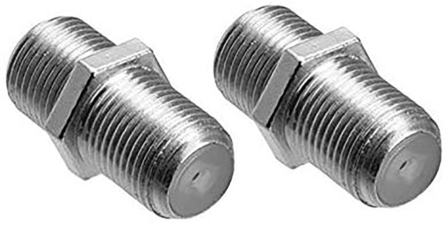 iMBAPrice F-Pin Coupler, Male F Type Connectors Cable for TV, Black (2 ...