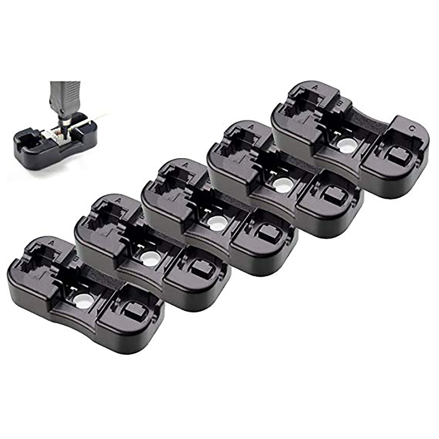 iMBAPrice Keystone Jack Punch Down Stand Holder for Cat5/6/RJ11/12 ...