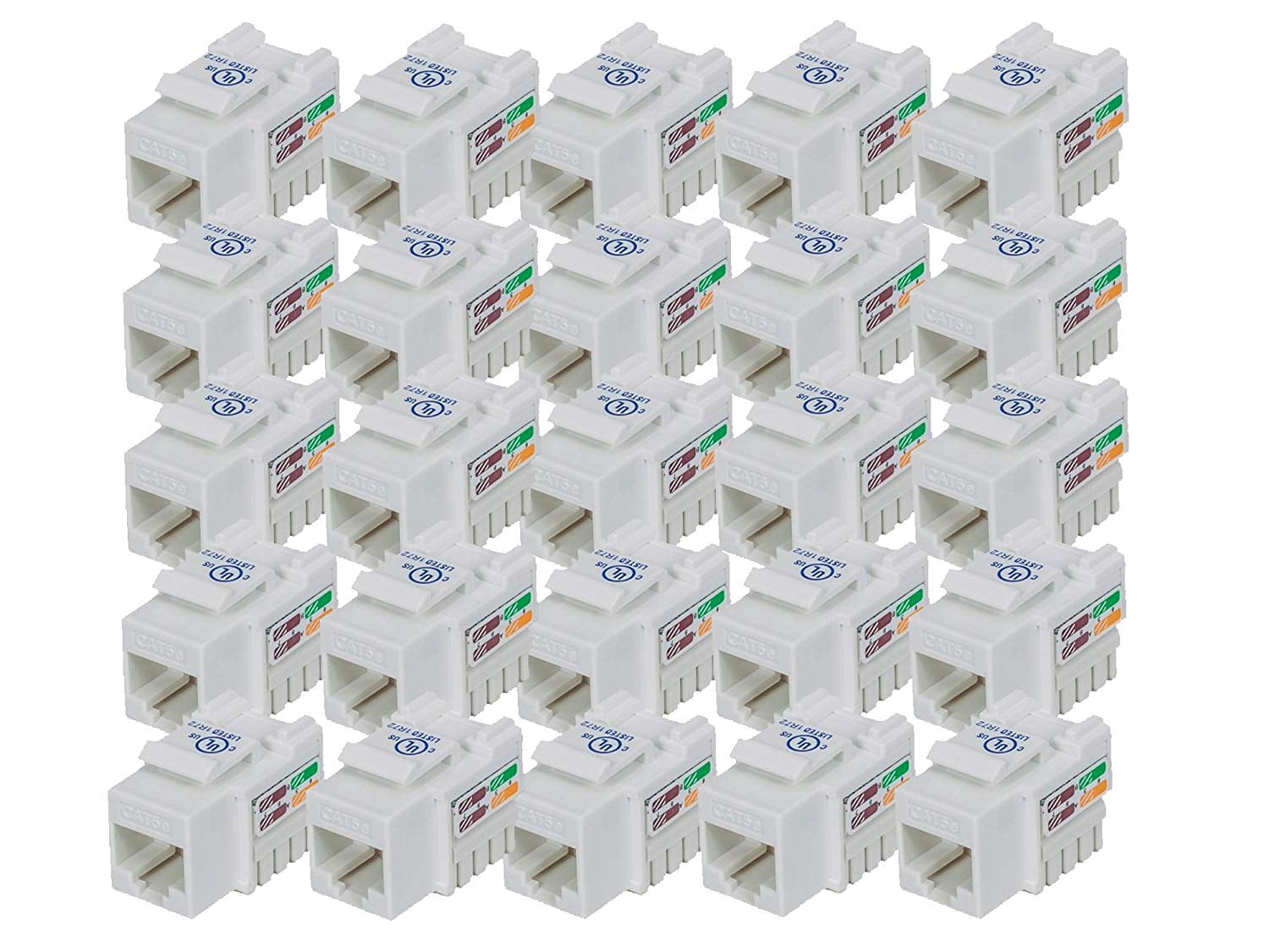 iMBAPrice Keystone Punch Down Jack Wall Panel Cat5e RJ45 Cable ...