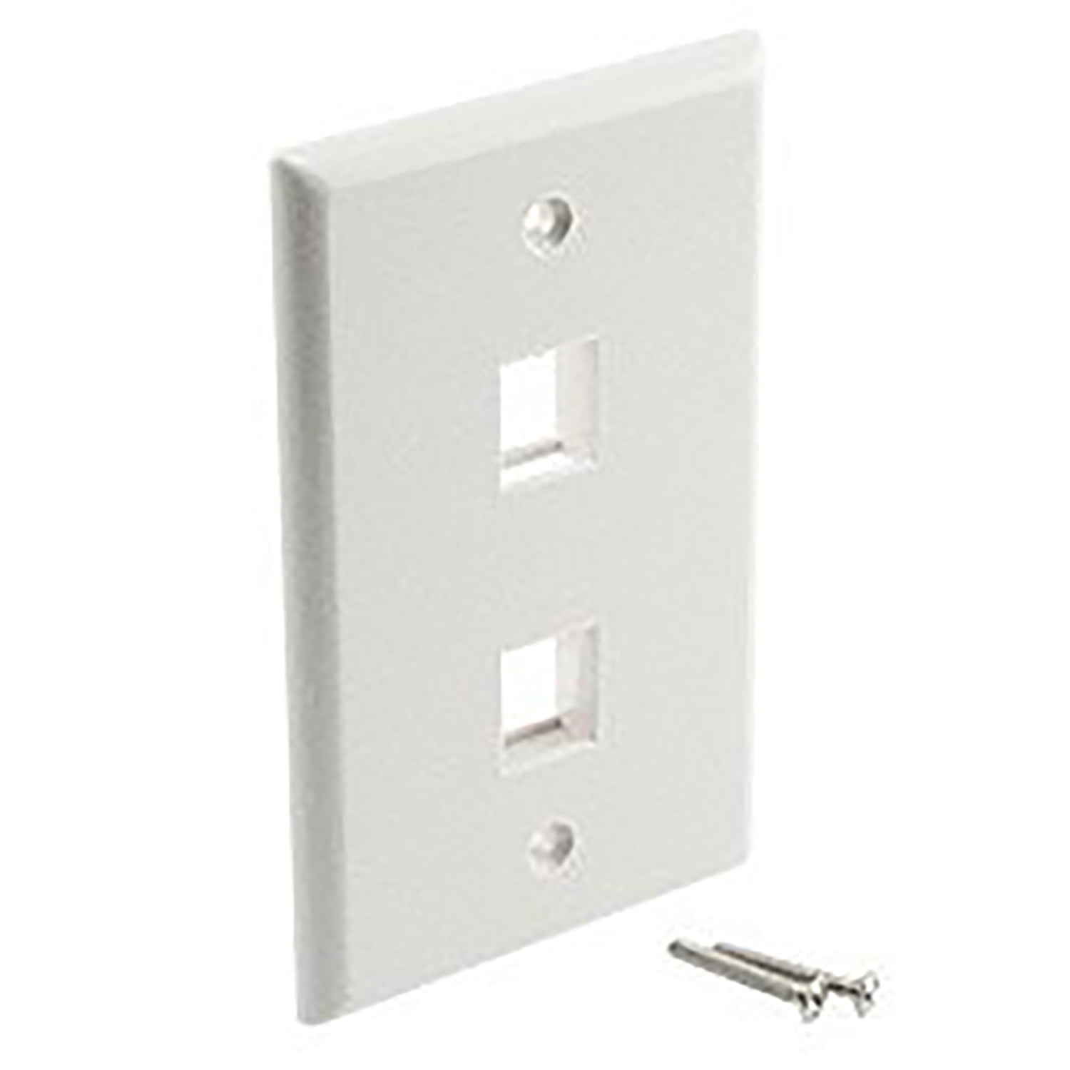 iMBAPrice Keystone Style Wall Plate, 2.05 inches 2 Port Outlet Box ...