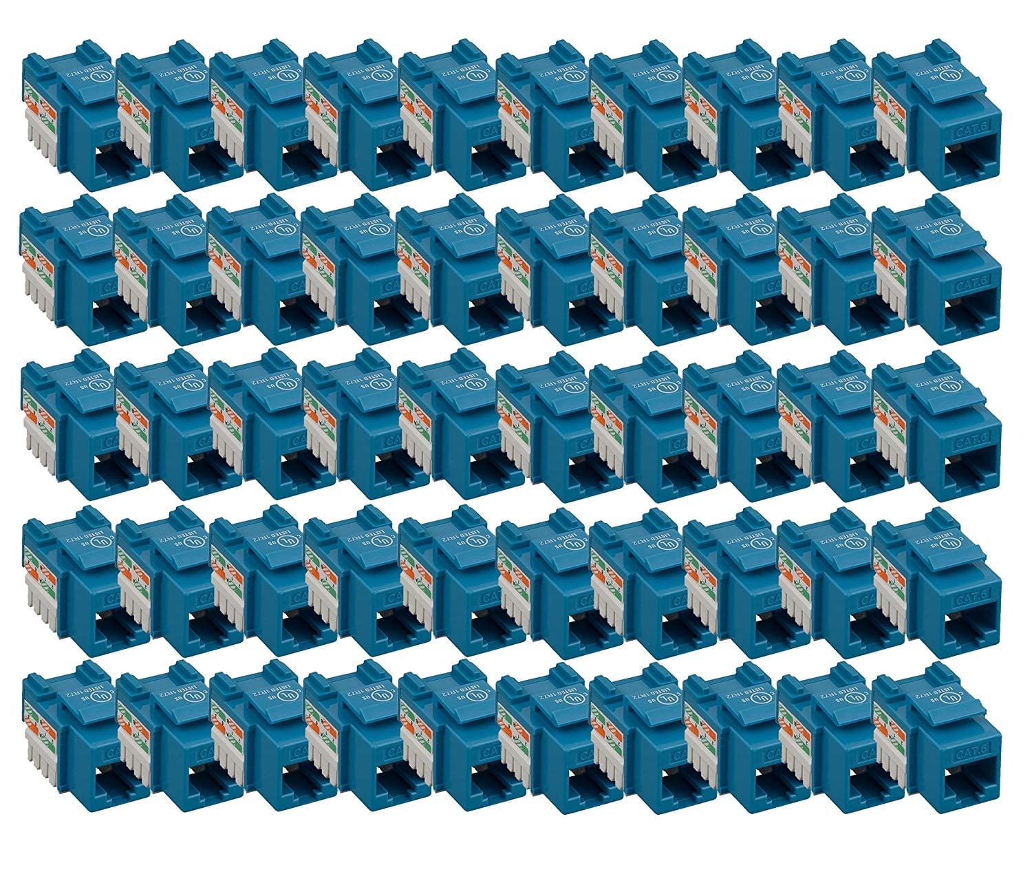 iMBAPrice 5-Pack Keystone Punch Down Blue Jack for Keystone Wall Panels ...