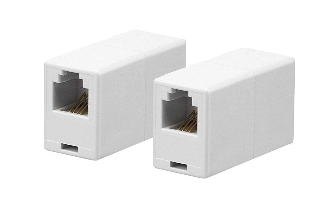 iMBAPrice RJ11 6P4C 1.3-inch New Straight Telephone Inline Coupler ...