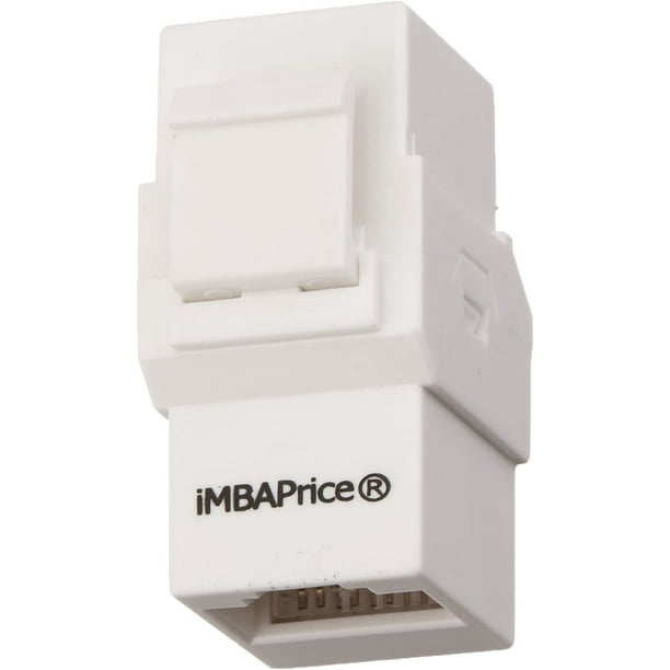iMBAPrice RJ45 UTP Cat6 Ethernet Cables Keystone Inline Coupler 2 ...
