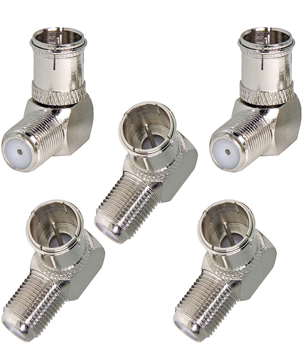 iMBAPrice Right Angle 90° Coaxial Plug Adapter, Plugin Hard to Reach ...