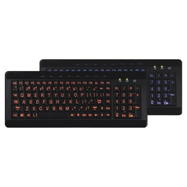 Ergoguys Egoguys Ezsee USB Large Print Low Vision, Media Keyboard ...