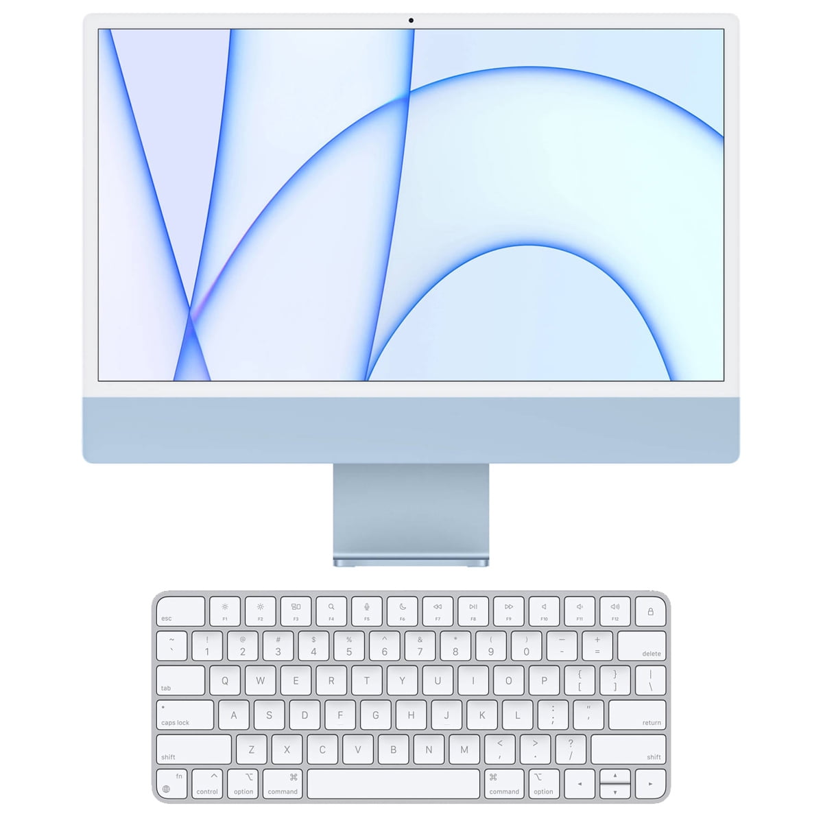 Apple iMac 24" with Retina 4.5K Display, M1 Chip with 8-Core CPU and 8 ...