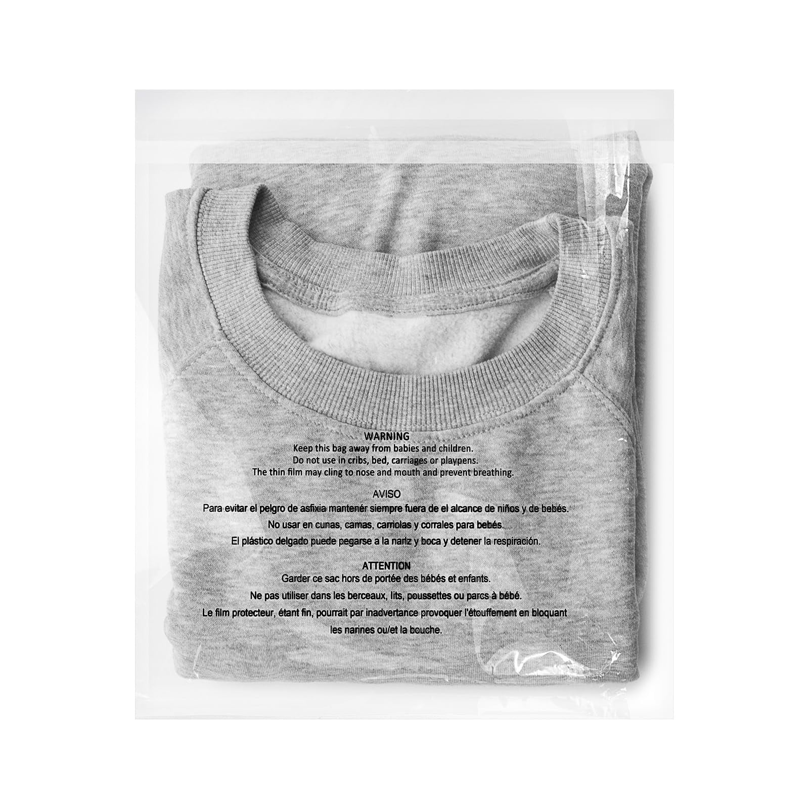iMailer - 1000 Count - 8" x 10" Clear Plastic Poly Bags with ...