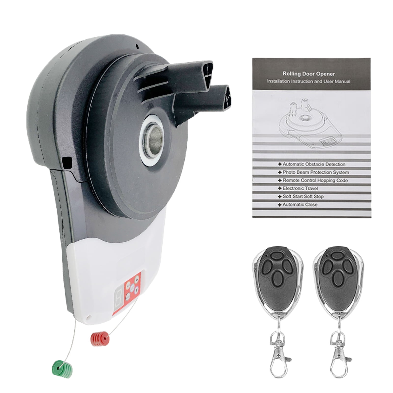 iMeshbean 100W Auto Garage Roller Door Opener with 2 Remote Automatic ...