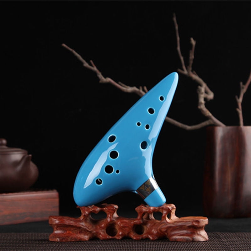 iMeshbean 12 Hole Ceramic Flute Alto C Legend of Zelda Ocarina Flute ...