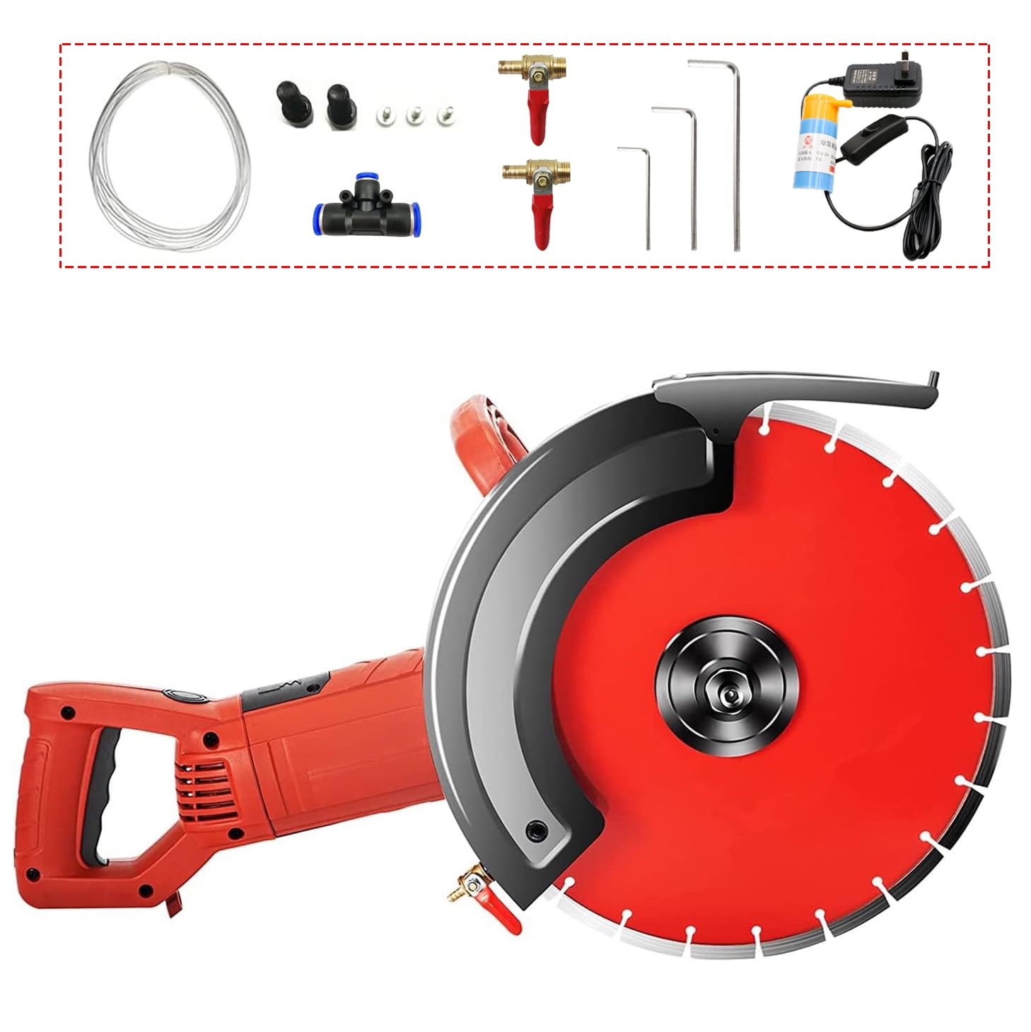iMeshbean 14" Electric Concrete Saw, 1800W Concrete Cutter 15Amp Cut ...
