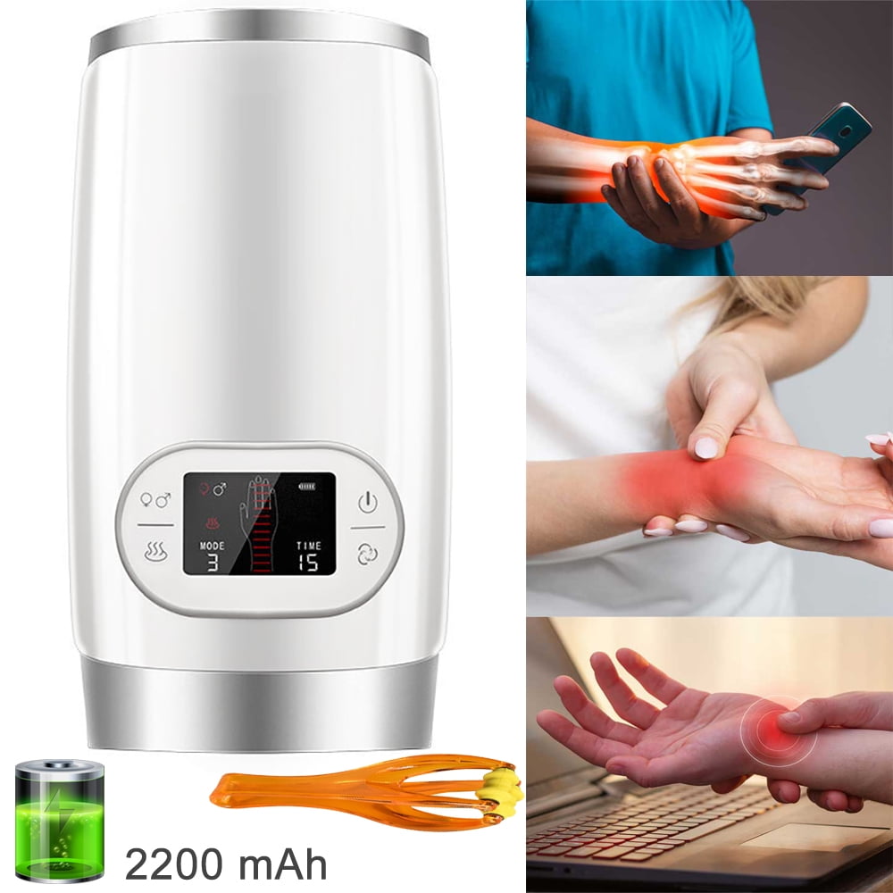 iMeshbean 2200mAh Cordless Electric Hand Massager with Compression ...