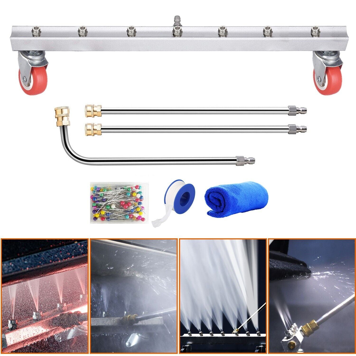 iMeshbean 39 inch Undercarriage Pressure Washer Surface Cleaner 4000 ...