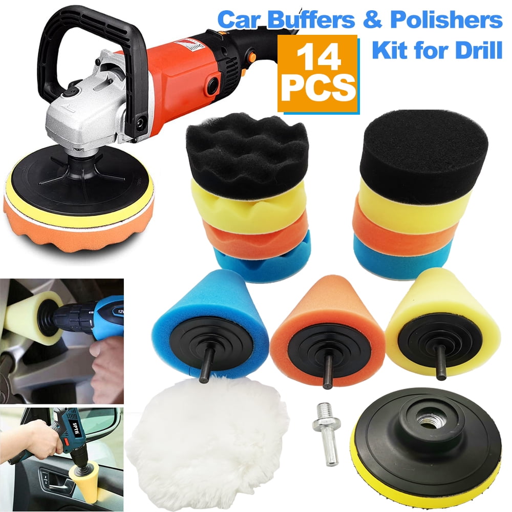iMeshbean 3INCH Car Buffing Pads Polishing Hub Waxing Foam Polisher ...