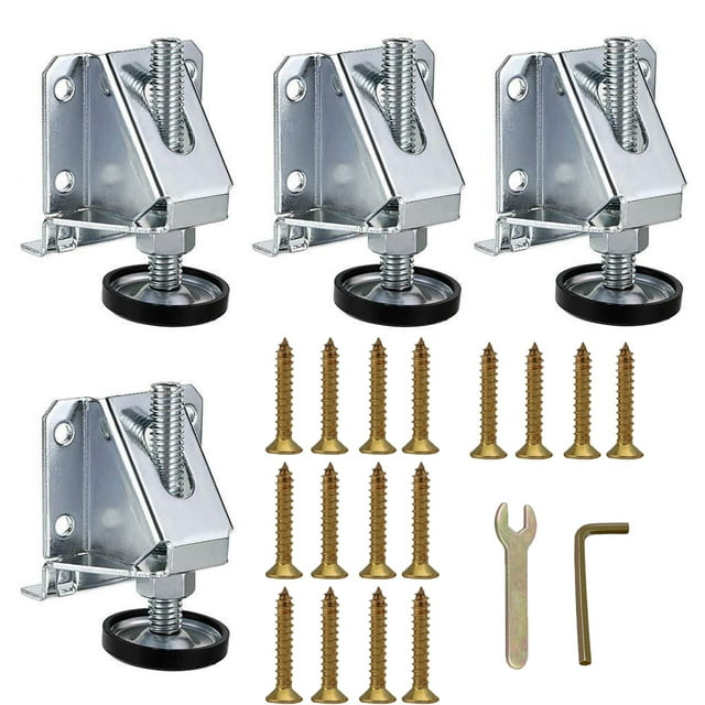 iMeshbean 4 Pack Stainless Steel Leveling Feet 2000lbs Capacity Heavy ...