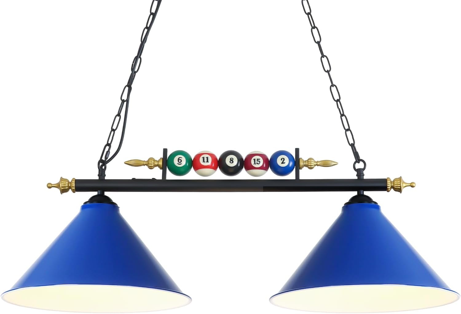 iMeshbean 43" Hanging Pool Table Light Fixture for 7' 8' Tables - Real ...