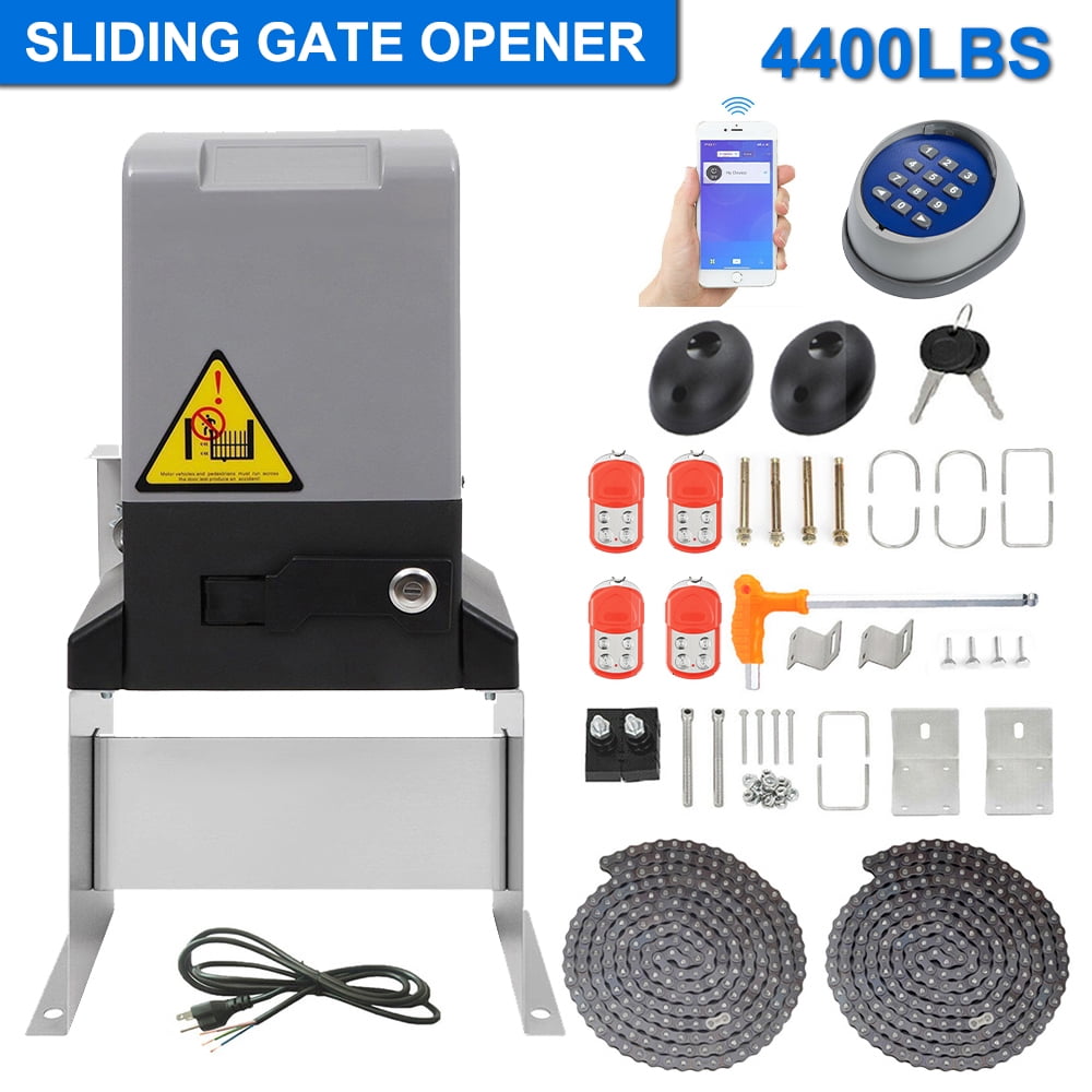 iMeshbean 4400lb Automatic Sliding Gate Opener APP Control with 4 ...