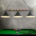iMeshbean 47" 3-Light Hanging Pool Table Lights Fixture Billiard ...