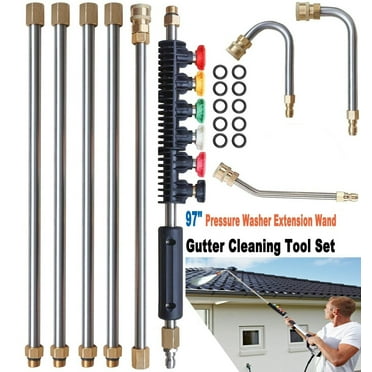 8.4ft Heavy-Duty Pressure Washer Extension Wand With U-Bent End, 1/4 ...