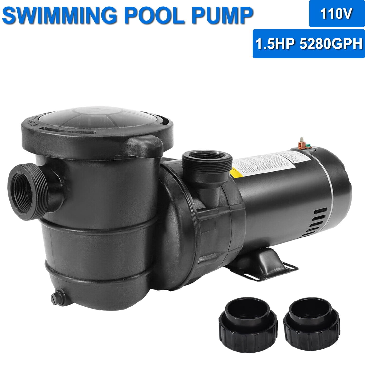 iMeshbean Above Ground Swimming Pool Pump, 1.5HP Motor 110V, 5280GPH ...