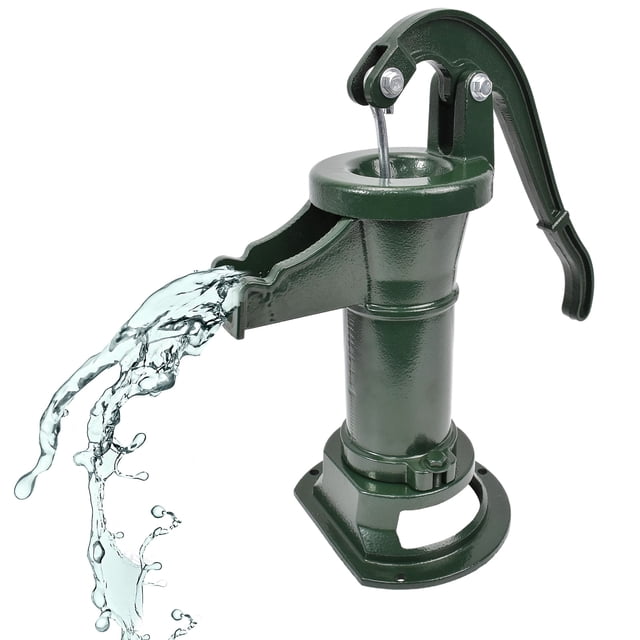 iMeshbean Antique Well Hand Pitcher Pump 25 ft Max Lift Cast Iron ...